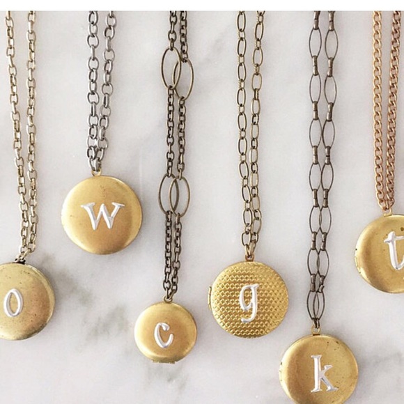 lmp | Jewelry | Vintage Initial Locket Az Pick Your Letter | Poshmark